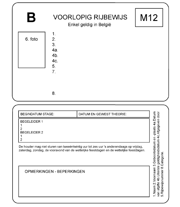 Koninklijk Besluit betreffende het rijbewijs voor voertuigen van ...