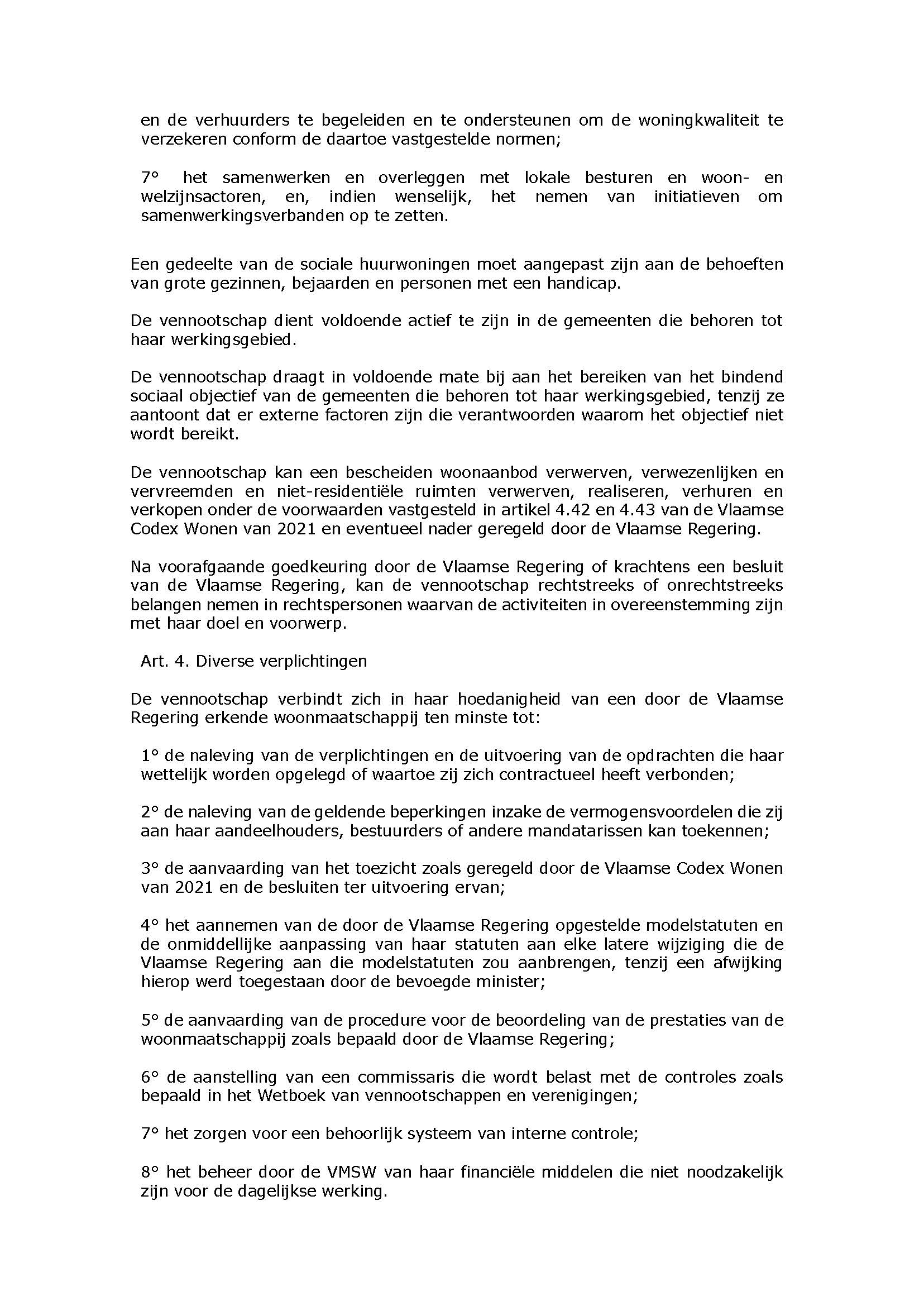 Ministerieel besluit tot de erkenning als woonmaatschappij van de ...