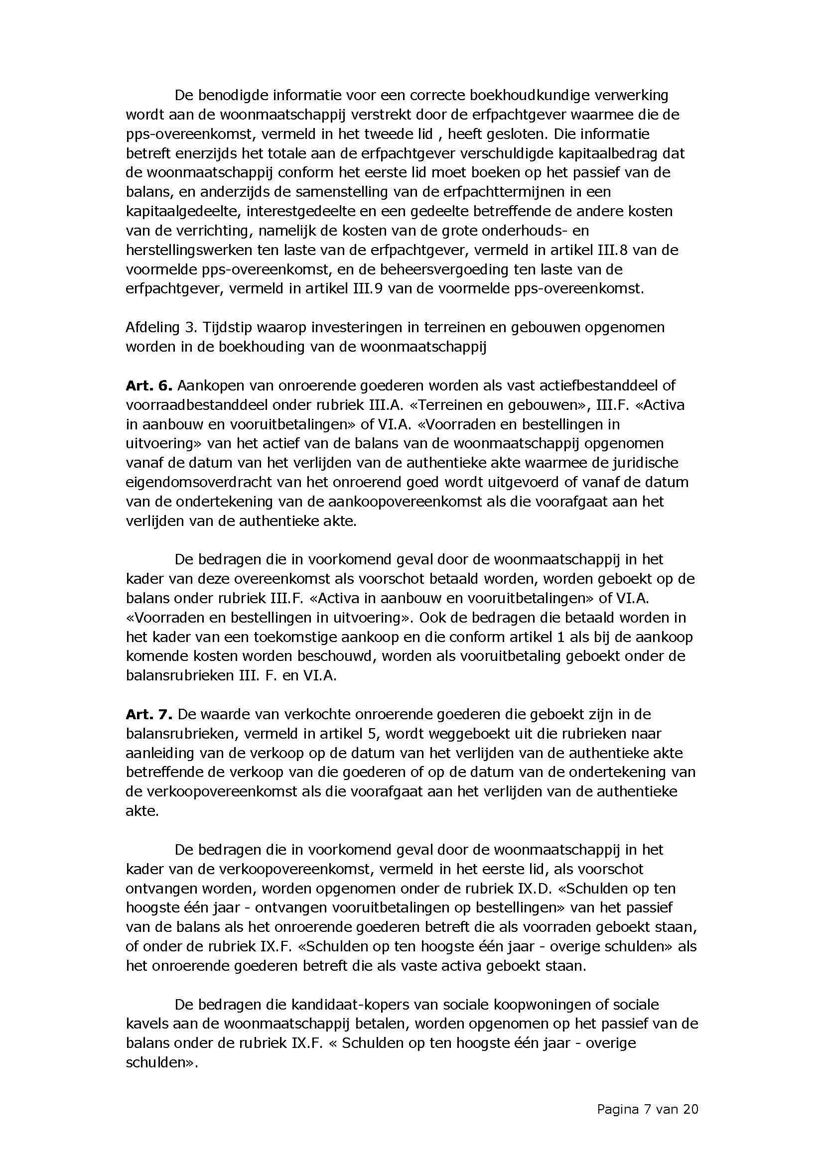 Ministerieel besluit tot nadere invulling van de regels voor de ...