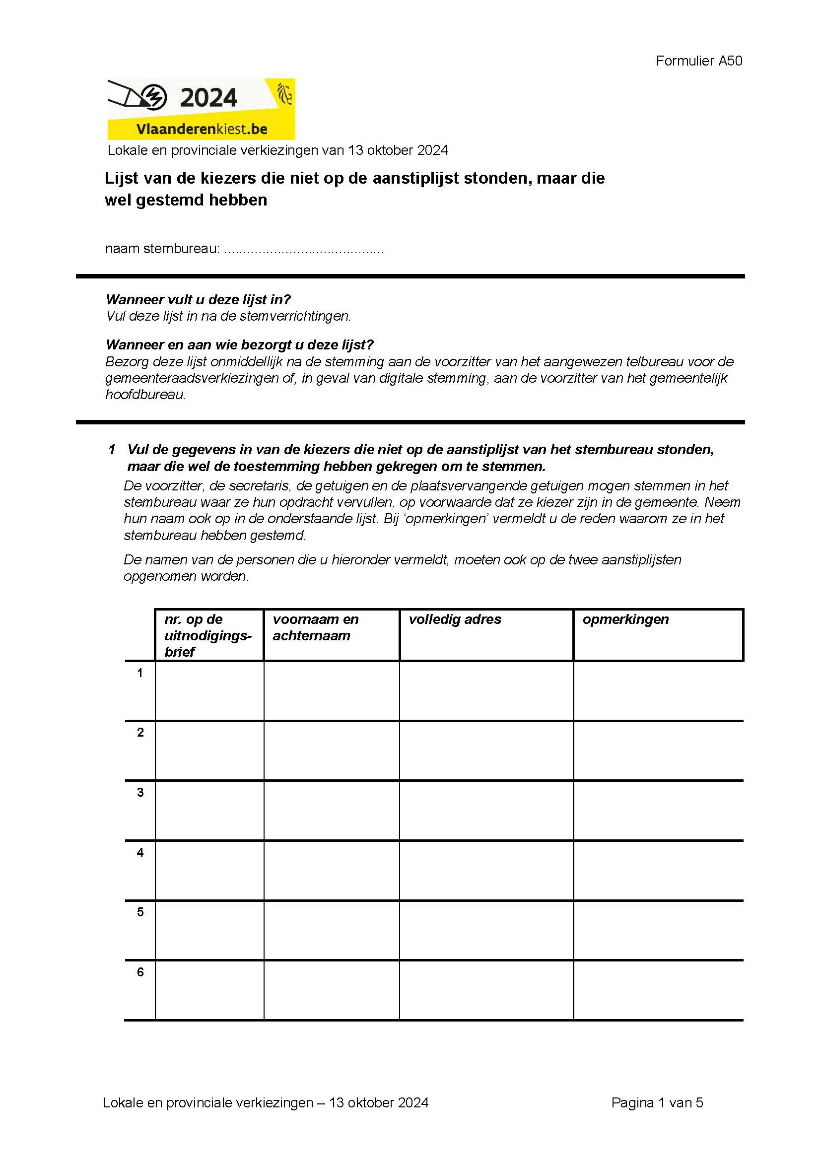 Ministerieel besluit tot vaststelling van de inrichting van de ...